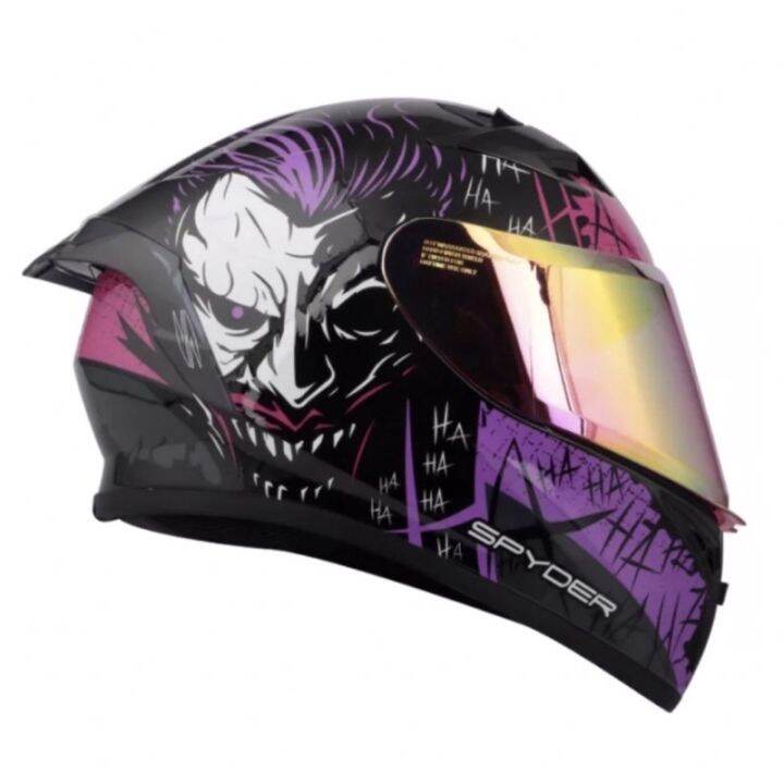 【COD】 Spyder full face helmet phoenix G-neo series joker (FREE EXTRA ...