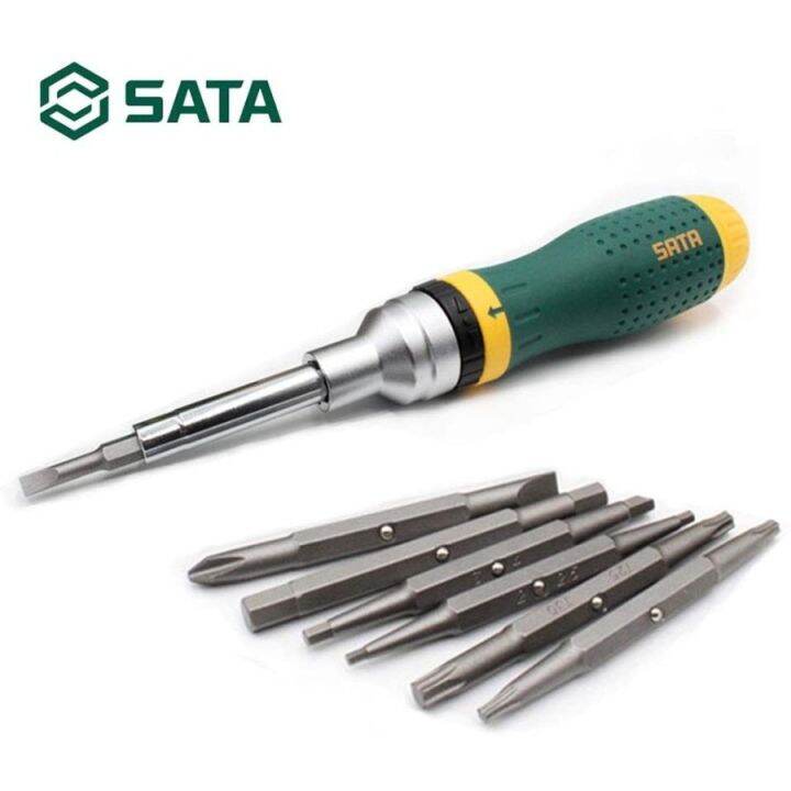 SATA TOOLS OBENG RATCHET SCREWDRIVER SET HOME REPAIR 19 IN 1 MULTI ...