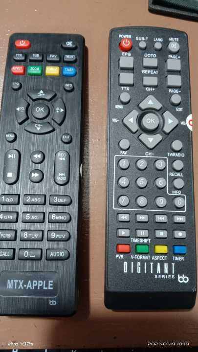 Remot STB Set Top Box STB TV Digital MATRIX LUBY SANEX WHELHOME MULTI ...
