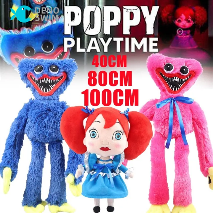 DENOSWIM 80/100cm Poppy Playtime Plush Toys Huggy Wuggy Kawaii Plushie ...