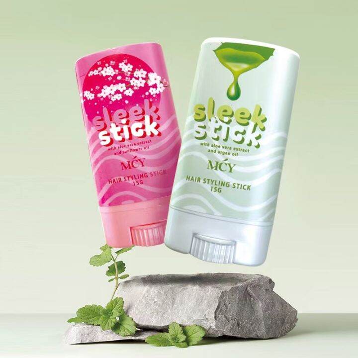 MCY Sleek Stick Hair Styling Wax Aloe Vera Extract Argan Oil ...