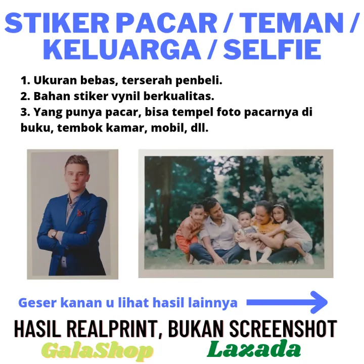 Cetak Stiker - Pacar Keluarga Teman Selfie | Lazada Indonesia