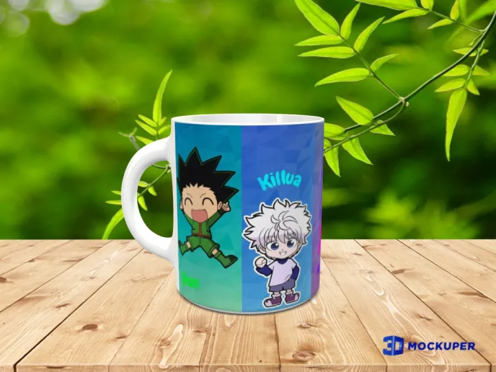 DPS Hunter x Hunter Gon Killua Kurapika Leorio Cute Chibi Coffee Mug ...