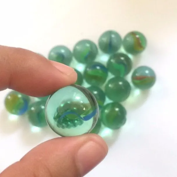 6 Pcs Transparent Cat's Eye Glass Marbles Jolen Holen Laruan Toys ...