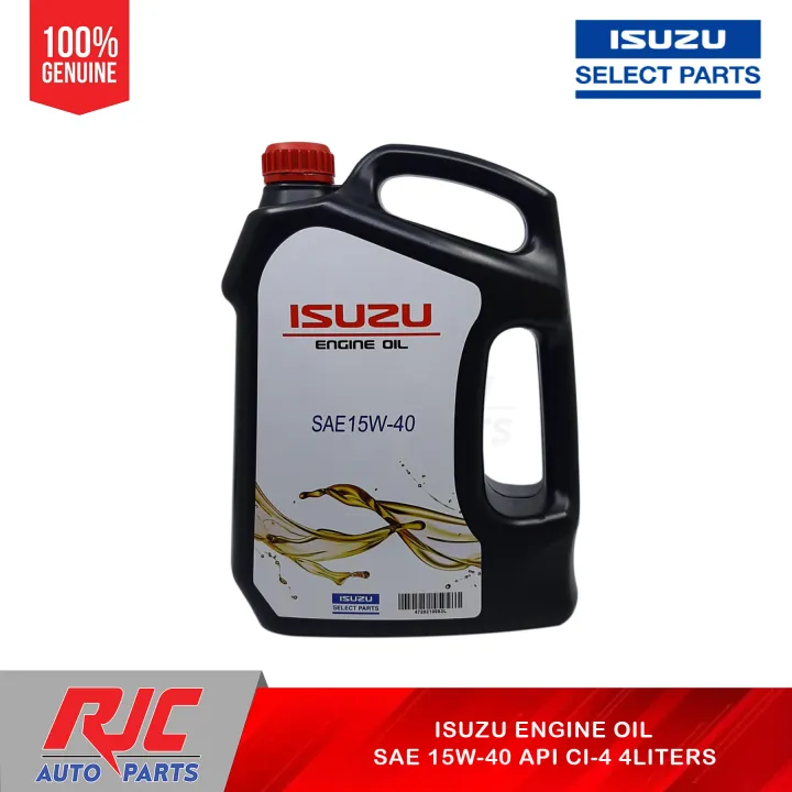 Isuzu Engine Oil SAE 15W-40 API CI-4 4720210083L 1Gallon | Lazada PH
