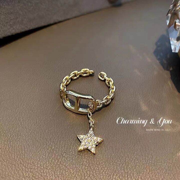 CD ring แหวนแฟชั่น สไตล์แบรนด์cd -ขนาด free sizes สีทอง/สีเงิน ️ส่งจาก ...