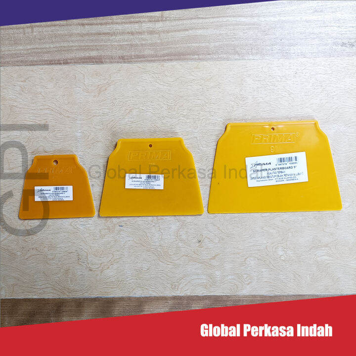 PRIMA Kape Kapi Scraper Plastik Scrap Papan Plaster Board 5" 7" 9 ...