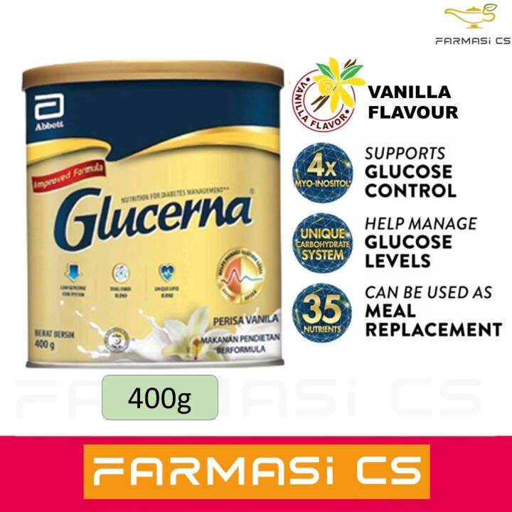 Abbott Glucerna Vanilla 400g EXP:02/2024 [ Improved Formula Helps ...