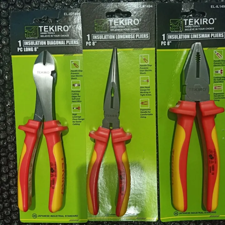 Tang Listrik Tekiro 3 Pcs 8" - Tang Set Listrik 8 Inchi Tekiro ORI ...