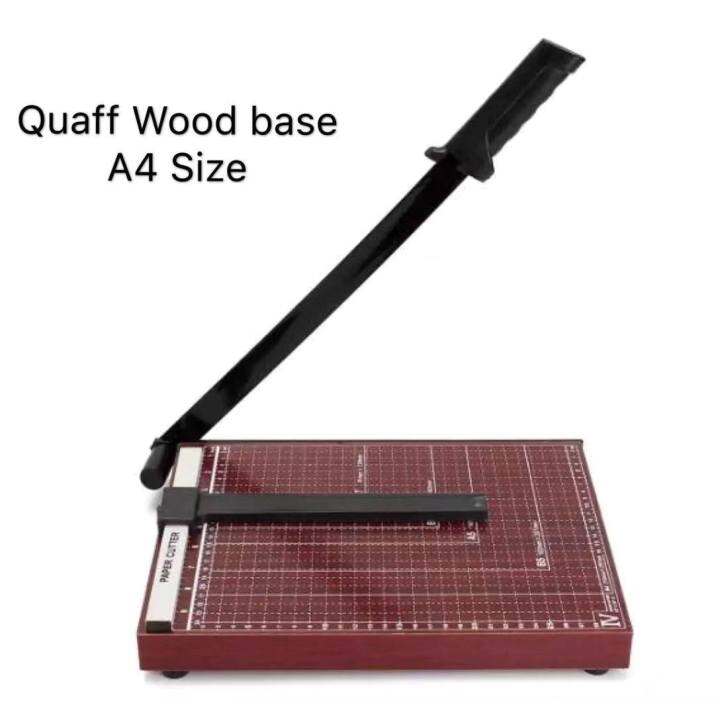 Quaff Paper Cutter Trimmer A4 Size Wood Base - Cutters Trimmers for ...