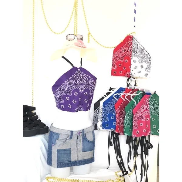 JKRS Bandana backless string top | Lazada PH