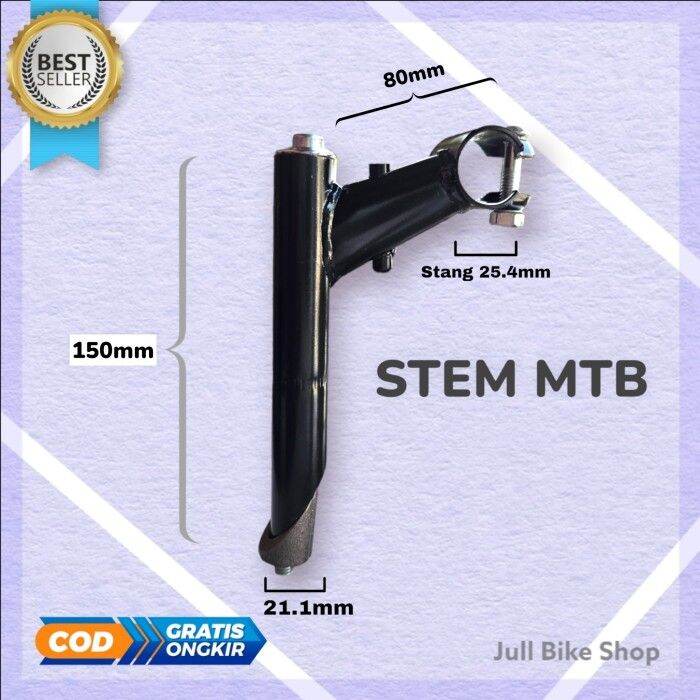 Stem sepeda MTB jadul federal sepeda gunung jepit tiang cagak stir 21.1 ...