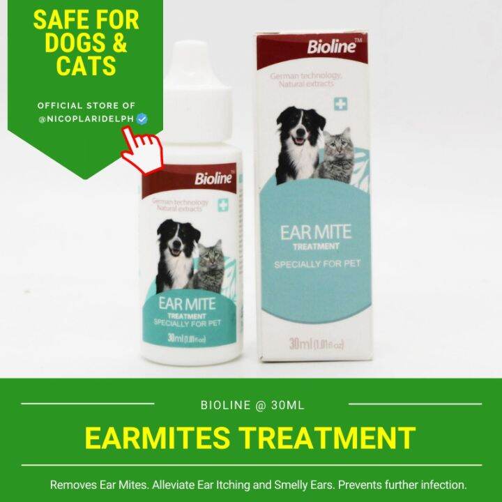 Bioline Earmite Treatment for Dogs and Cats (30ml)♩ | Lazada PH