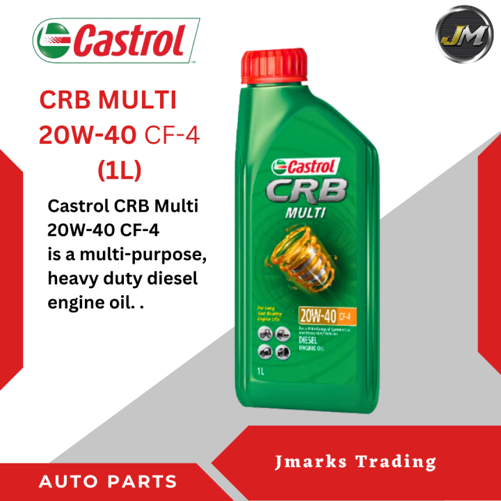 Castrol CRB Multi 20W-40 CF-4 Engine Oil 1L | Lazada PH