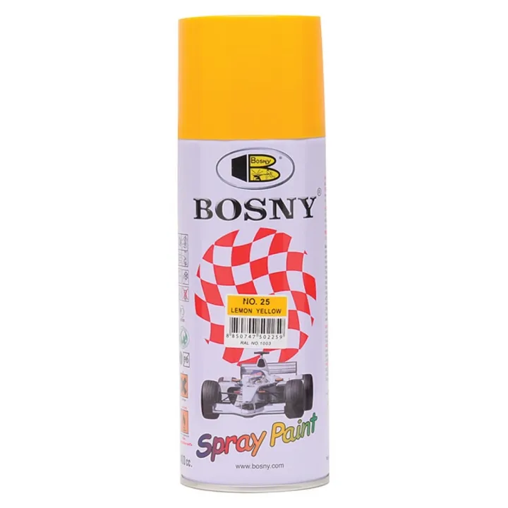 Bosny Solid Colors Acrylic Spray Paint Multiple Variations | Lazada PH