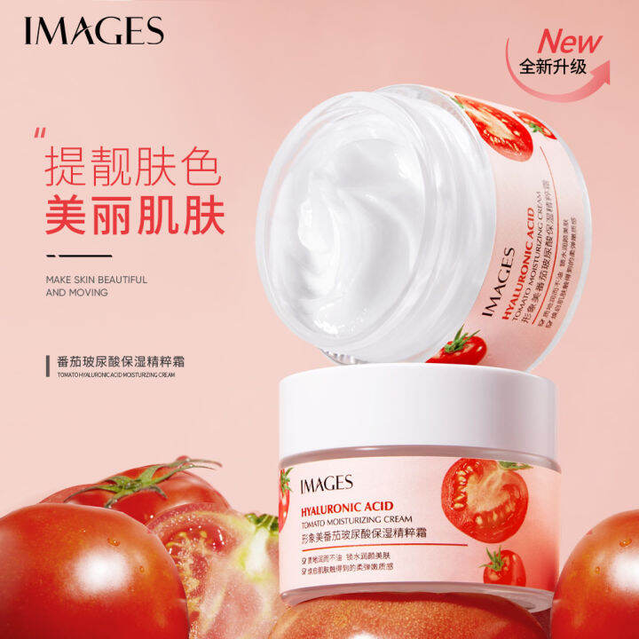 IMAGES Hyaluronic Acid Tomato Moisturizing Cream Hydrating Brightening ...