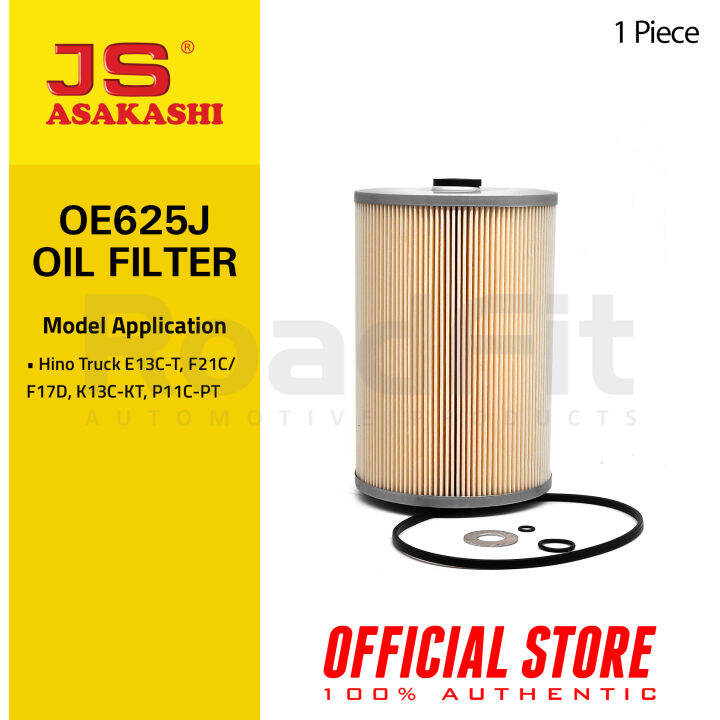 JS Oil Filter OE625J for Hino Truck E13C-T, F21C/F17D,K13C-KT, P11-PT ...