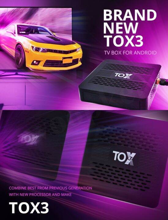 TOX3แอนดรอยด์11.0กล่องสมาร์ททีวี Amlogic S905X4 Wifi 1000M 4K กล่องสมาร์ททีวีรองรับ Dolby Atmos ...