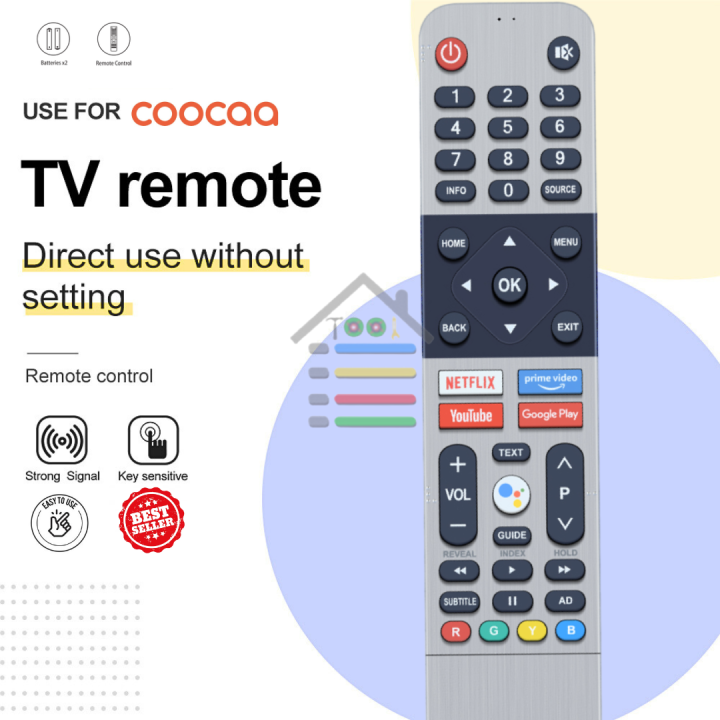 REMOTE SMART TV COOCAA SMART TV 43S6G 50S6G 65S6G 32S7G 40S7G WO DUS ...