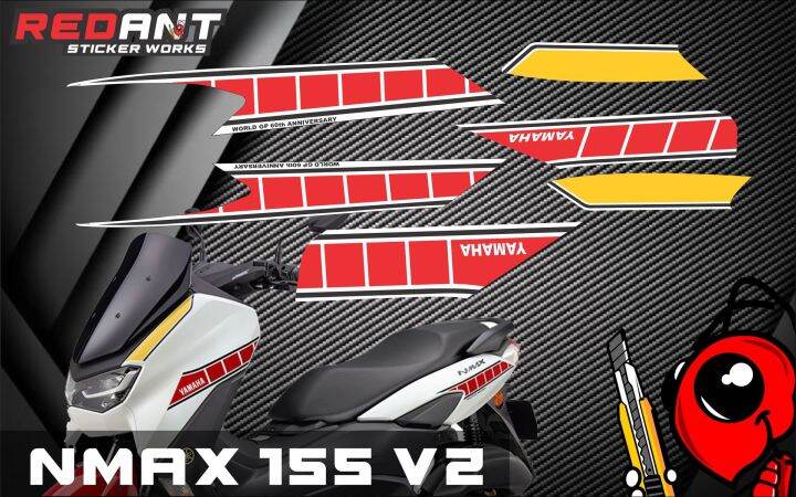 NMAX V2 60th ANNIVERSARY EDITION STOCK GLOSSY DECALS | Lazada PH