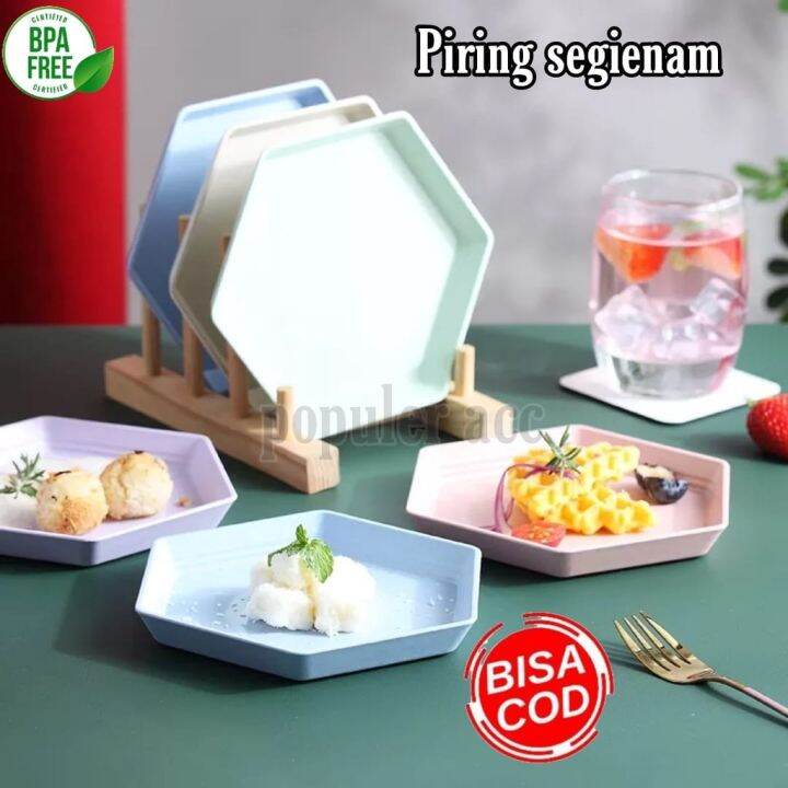 Piring SegiEnam BPA FREE Warna Warni SegiEnam / piring makan / piring ...