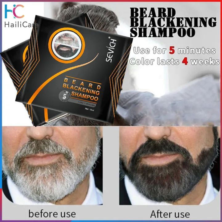 Hailicare Dầu Gội Làm Đen Râu Thuốc Nhuộm Râu Tự Nhiên Cho Nam Kem Nhuộm Nhuộm Màu Tóc Ria Mép ...
