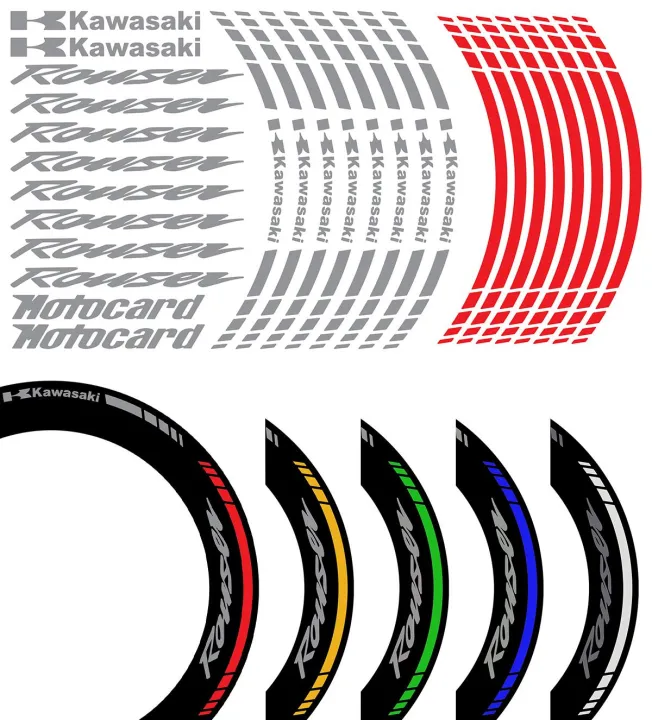 Kawasaki rouser mags sticker wheel decals | Lazada PH