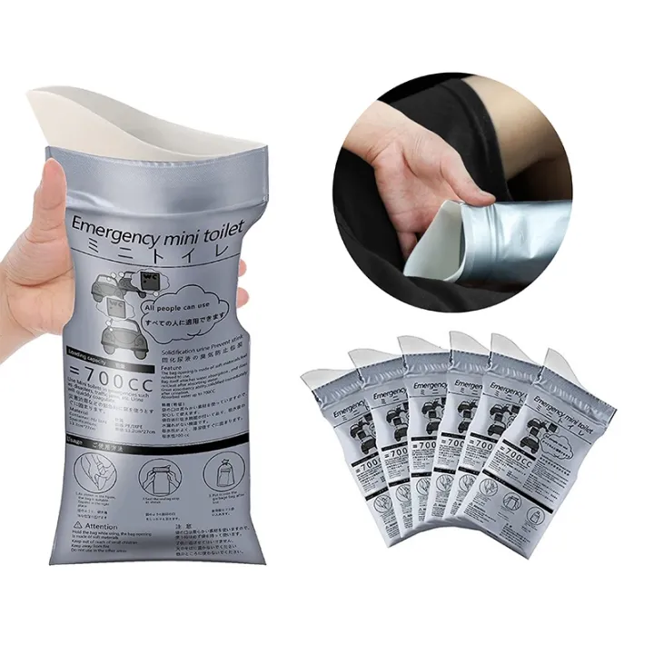 4Pcs 700ml Emergency Portable Car Urine Bag Vomit Bags Mini Toilet ...
