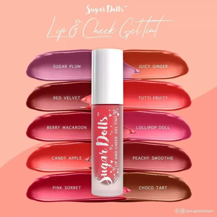 Sugar Dolls Lip & Cheek Gel Tint Choco Tart | Lazada PH