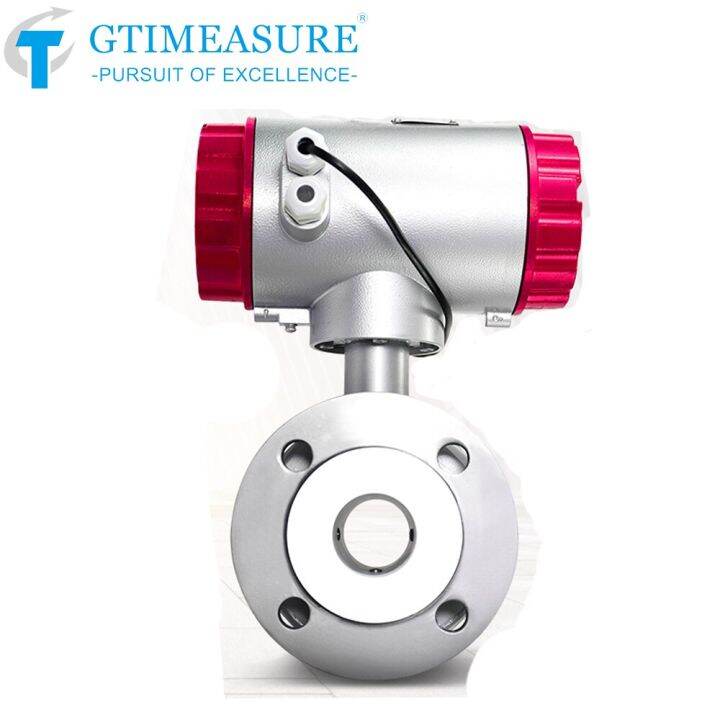 Smart Magnetic Flowmeter Gigital Water Flow Meter Waste Water Slurry Flow Flange Connection 4 ...