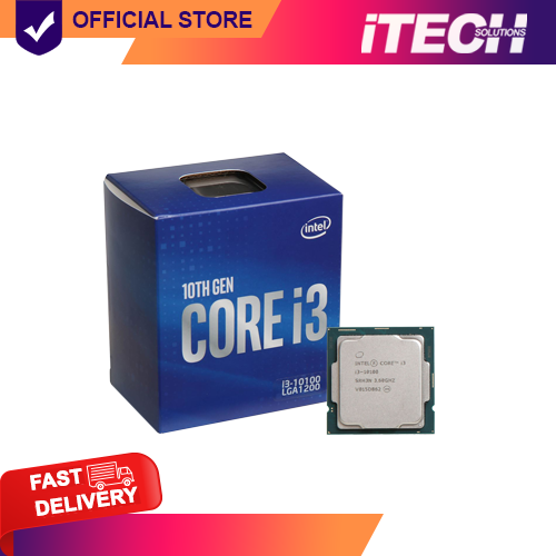 INTEL CORE I3-10100 3.6GHZ/4C/8T/6MB/ S1200 (WITH HSF) | Lazada PH
