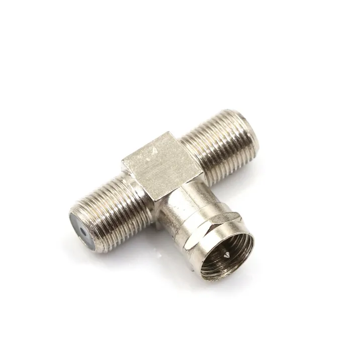Male to 2 Female 2 Way F-Type Splitter Combiner TV Virgin Cable Sky ...