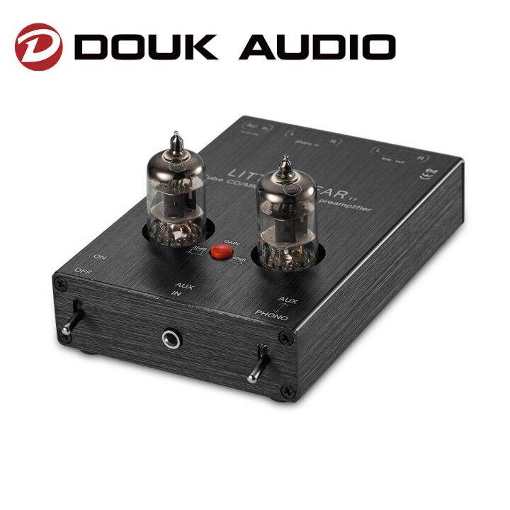 Douk audio Little Bear T7 HiFi 6J1 Vacuum Tube Phono Stage AUX & MM ...