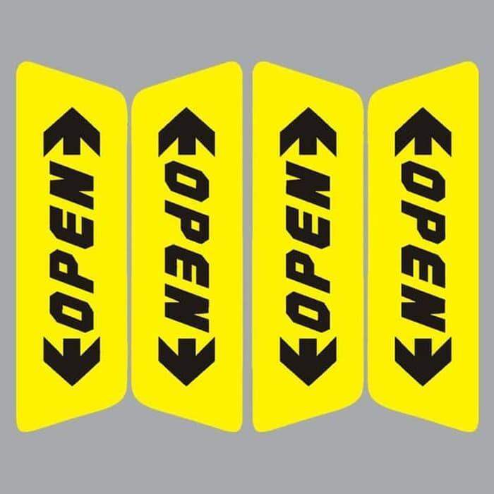 Stiker Pintu OPEN Reflektif Memantulkan Cahaya Untuk Safety | Lazada ...