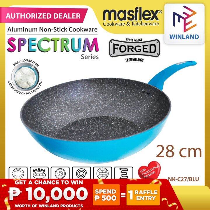 Masflex Original Spectrum Aluminum Non Stick Induction Wok Pan 28cm NK ...