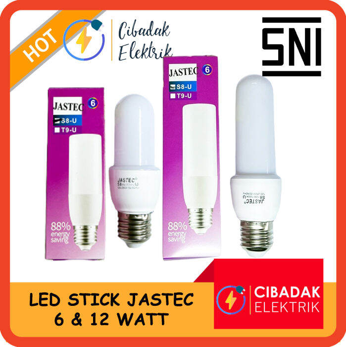 LAMPU LED STICK JASTEC 6 / 12 W / LAMPU STIK / LAMPU PLC / LAMPU JARI ...