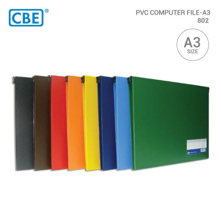 CBE PVC Computer File 802 (A3/ Random Colours) | Lazada