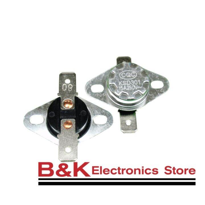 KSD301 15A 250V 40-130 Degree KSD301 Normally Closed Temperature Switch Thermostat 45 55 60 65 ...