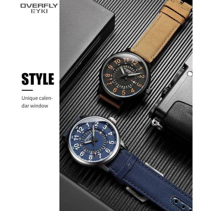 Overfly EYKI กันน้ำได้ 100% มีวันที่ สัปดาห์ พร้อมกล่องแบรน | Lazada.co.th