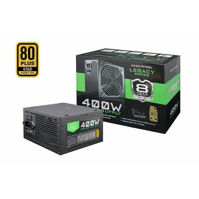 PSU Innovation 400W 80+ Gold (Garansi 8 Tahun Ganti Baru) Power Supply ...