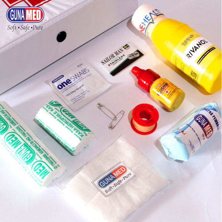 Kotak obat P3k Portable Lengkap + ISi 10 Item/ Jenis | Lazada Indonesia