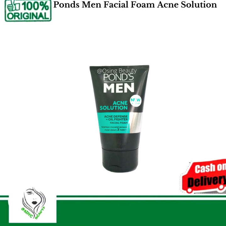PONDS MEN ACNE SOLUTION FACIAL FOAM 100g | Lazada Indonesia