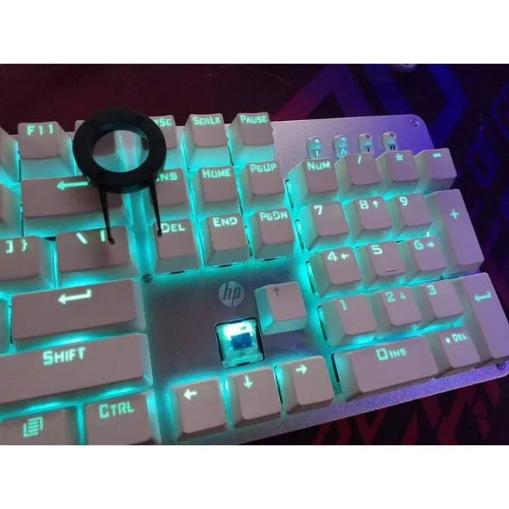 BB Unreal world White Mechanical Keyboard HP GK100 Blue Switch Brand ...