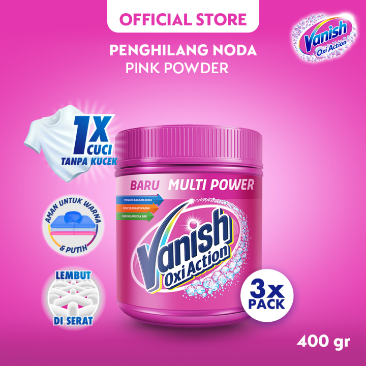 Vanish Powder 400 gr Tub x3 - Penghilang Noda & Kuman | Lazada Indonesia