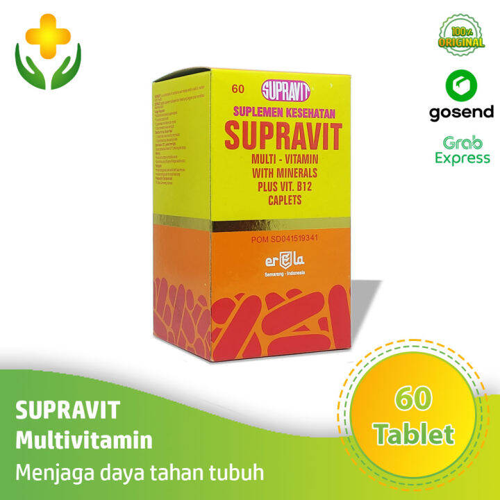 Supravit 60 Kapsul Botol Multivitamin Daya Tahan Tubuh | Lazada Indonesia