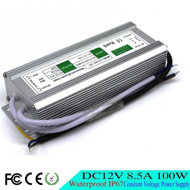 Newprodectscoming power supply DC 12V 8.5A 100W Waterproof IP67 Led Driver Transformer 100 240V ...