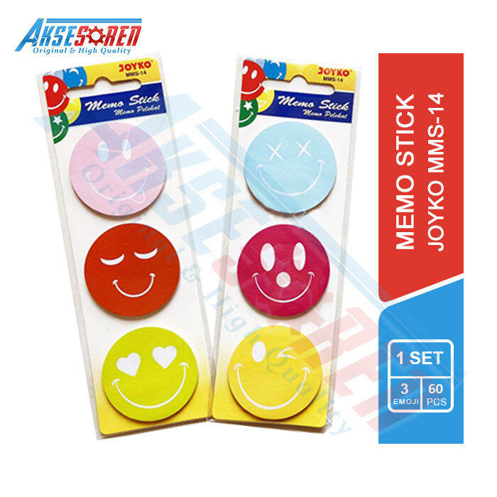 Memo Kertas Sticker Smile Joyko [MMS-14] / Kertas Memo Lucu / Penanda ...