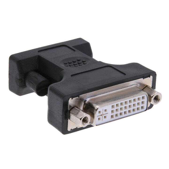 24+5Pin DVI Female to 15Pin VGA Male Cable Extender Adapter Connector ...