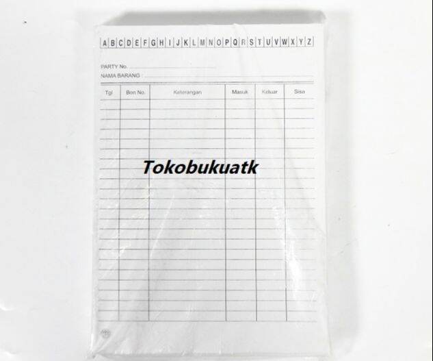 Kartu Pencatatan Stok Barang | Lazada Indonesia