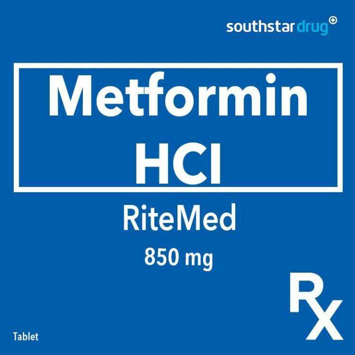 Rx: RiteMed Metformin 850mg Tablet | Lazada PH